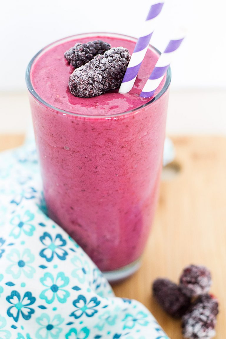 Blackberry Raspberry Smoothie Recipe - Vegetarian and Gluten-Free